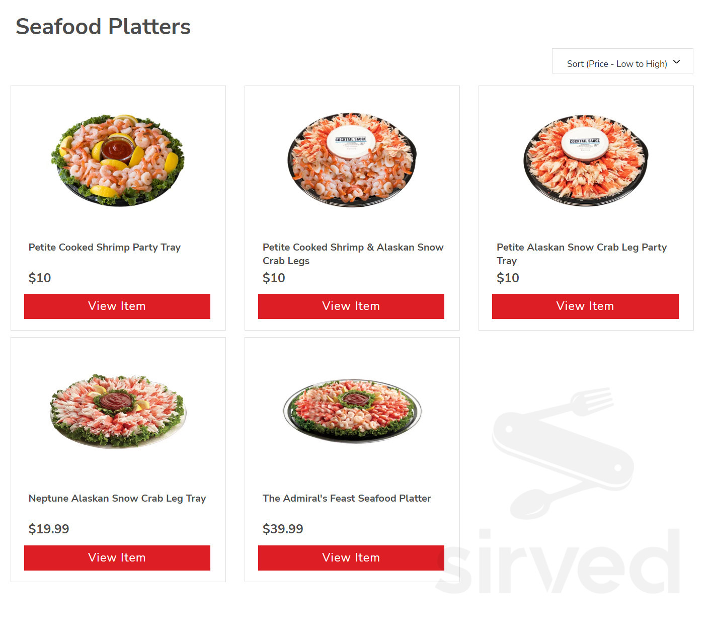 Tom Thumb menu in Hurst, Texas, USA