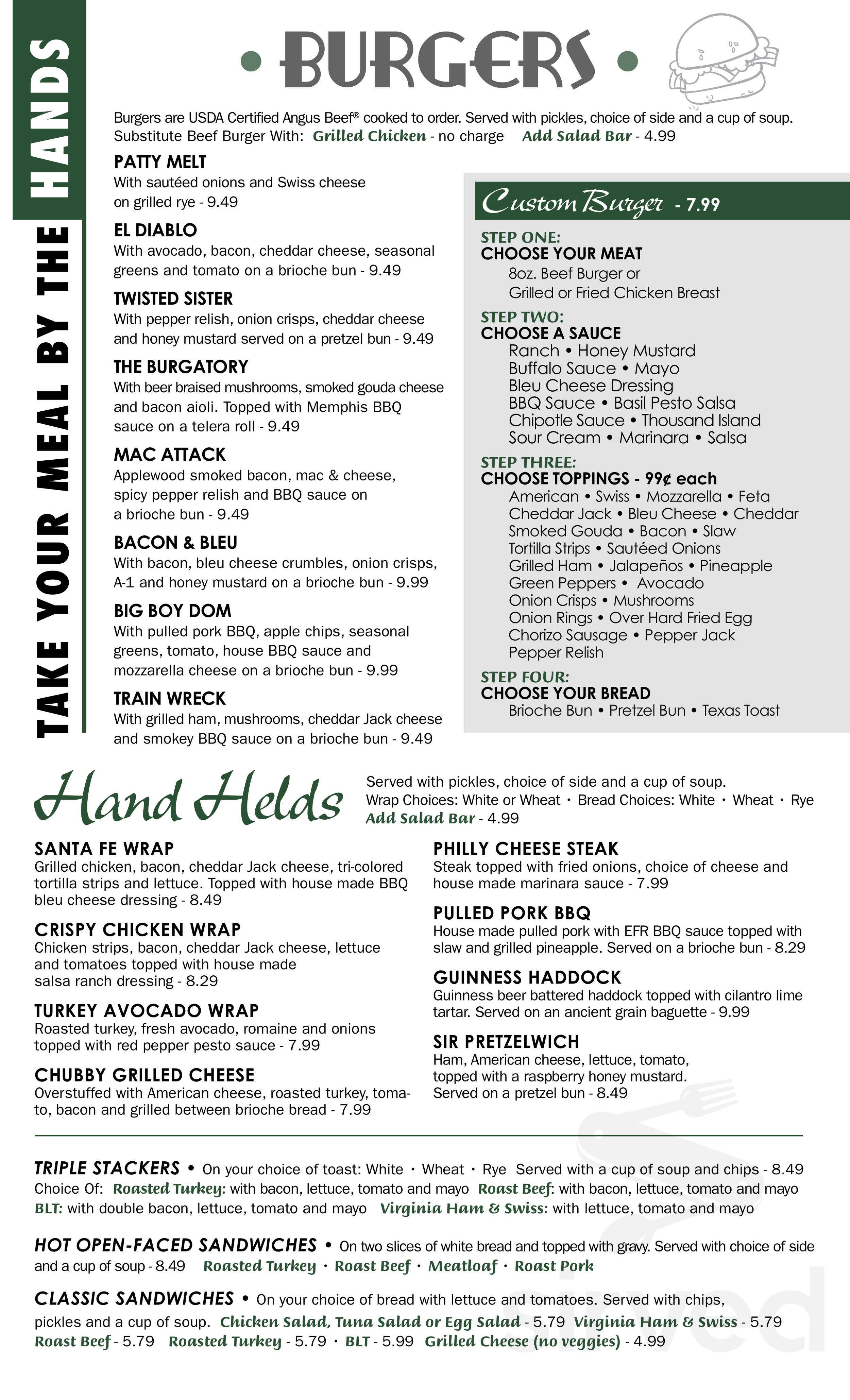 Exeter Family Restaurant menu in Reading, Pennsylvania, USA