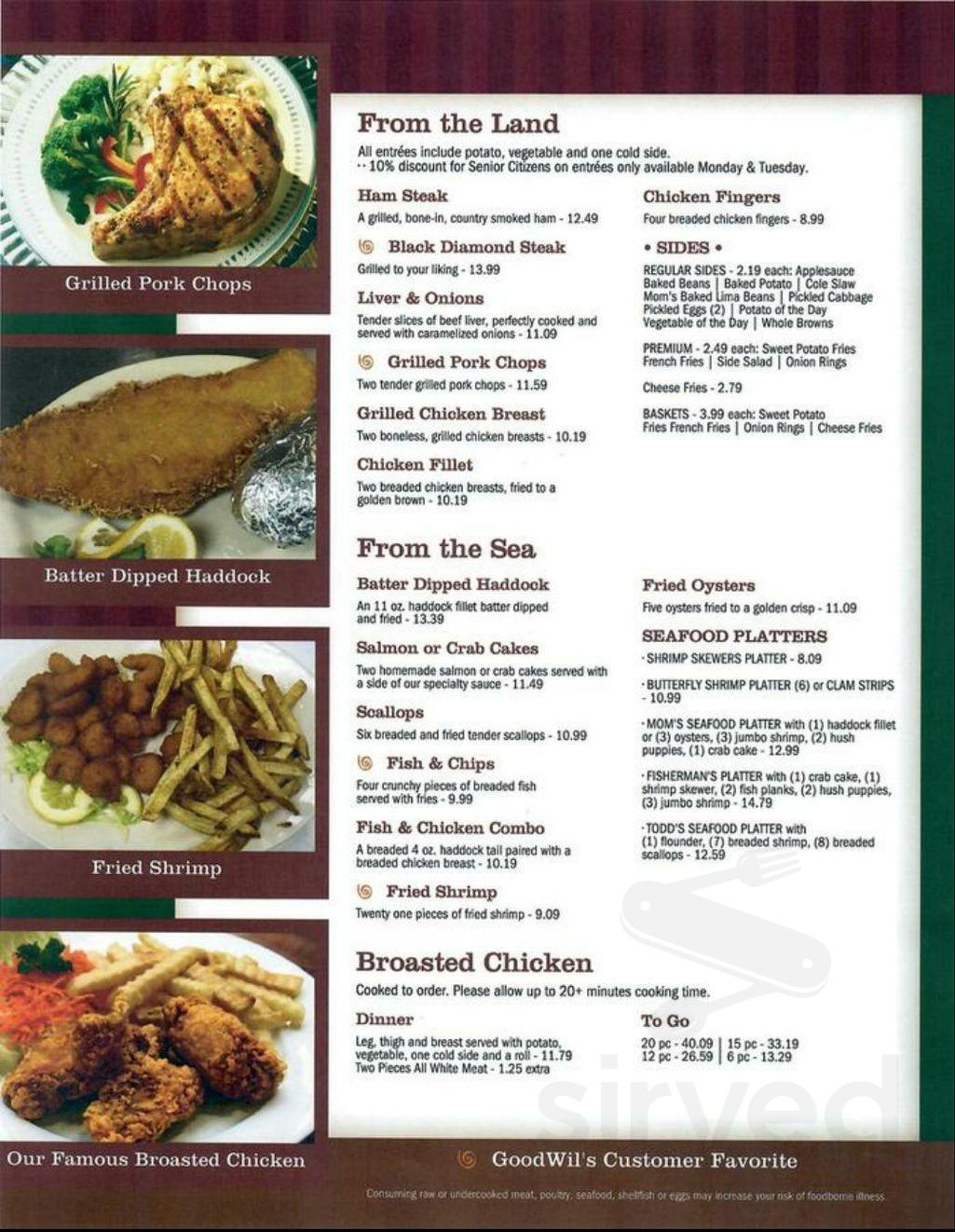 Menu for Good Wil's Restaurant in Milton, PA | Sirved