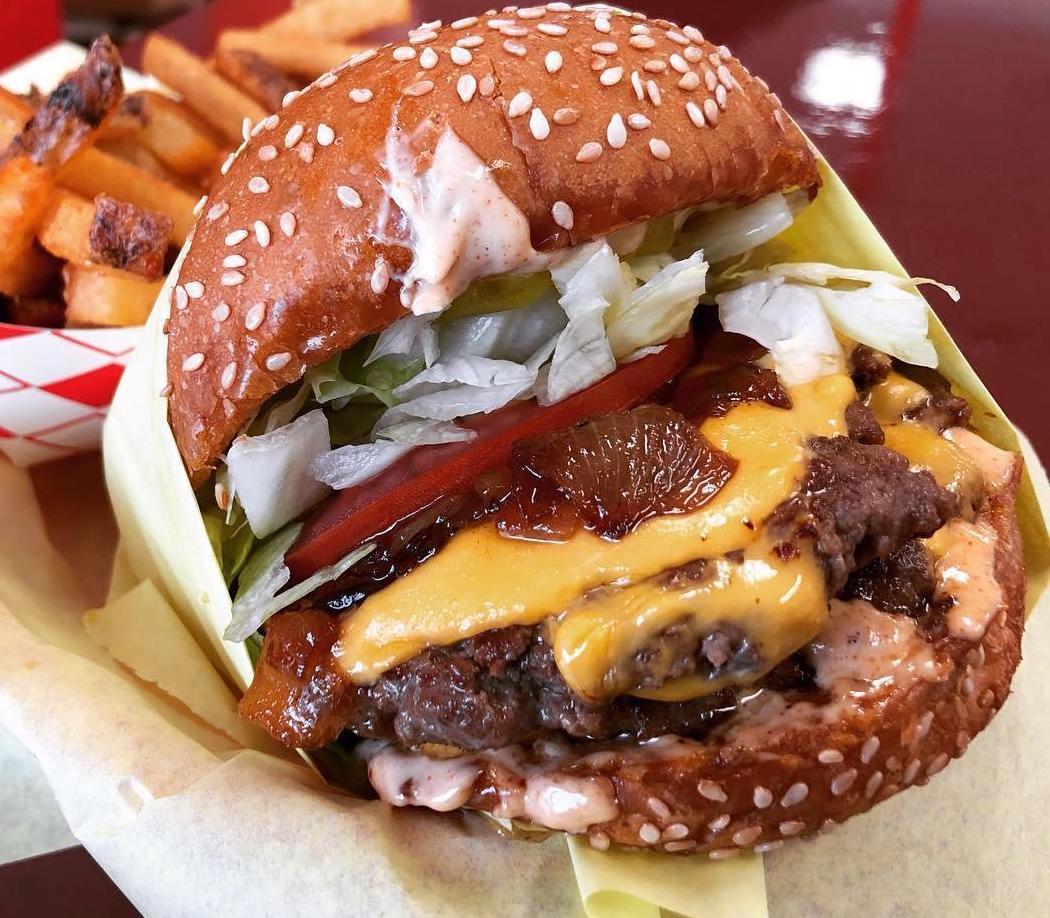 Sky Rocket Burger menu in Dallas, Texas, USA