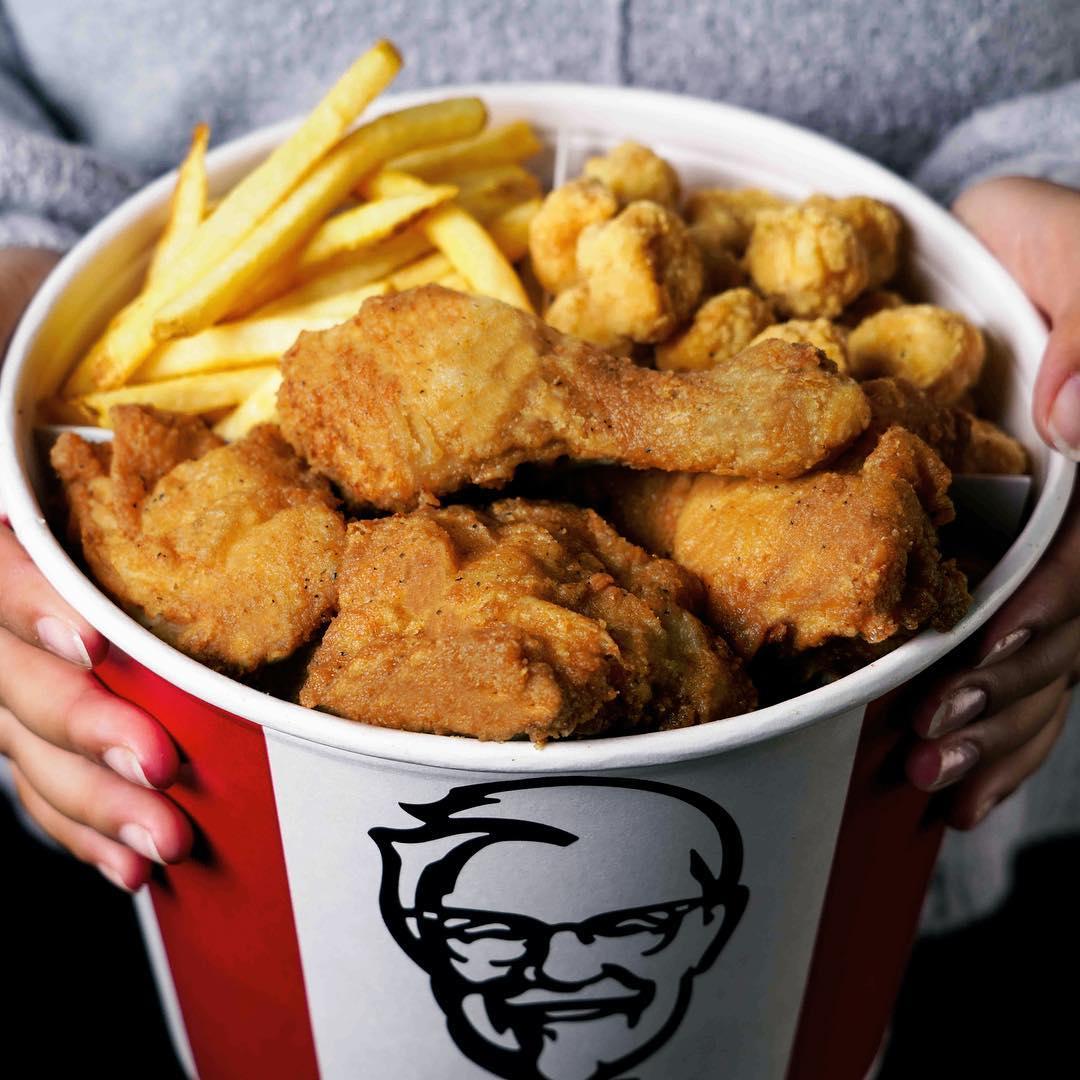 KFC menu in Regina, Saskatchewan, Canada