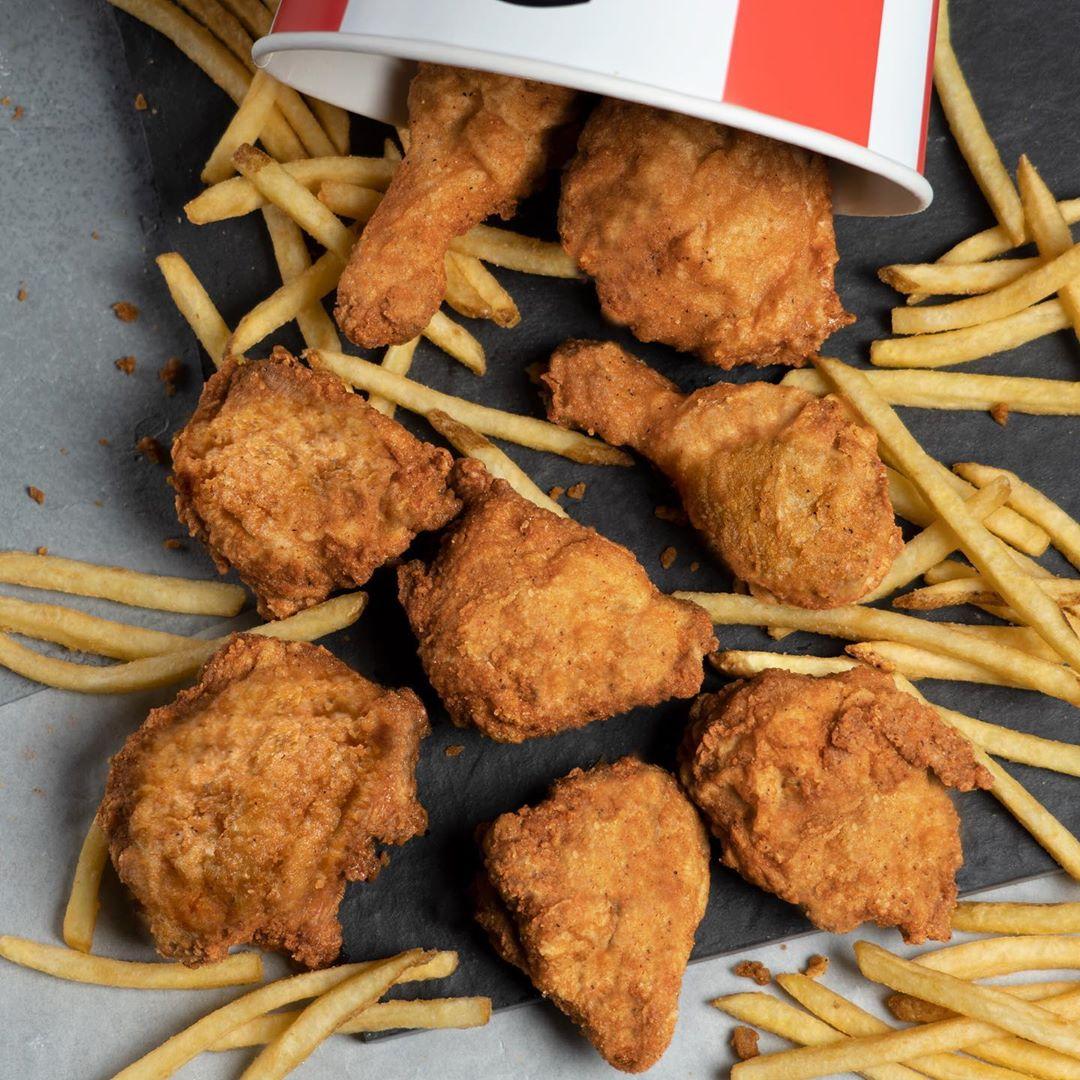 KFC menu in Moncton, New Brunswick, Canada