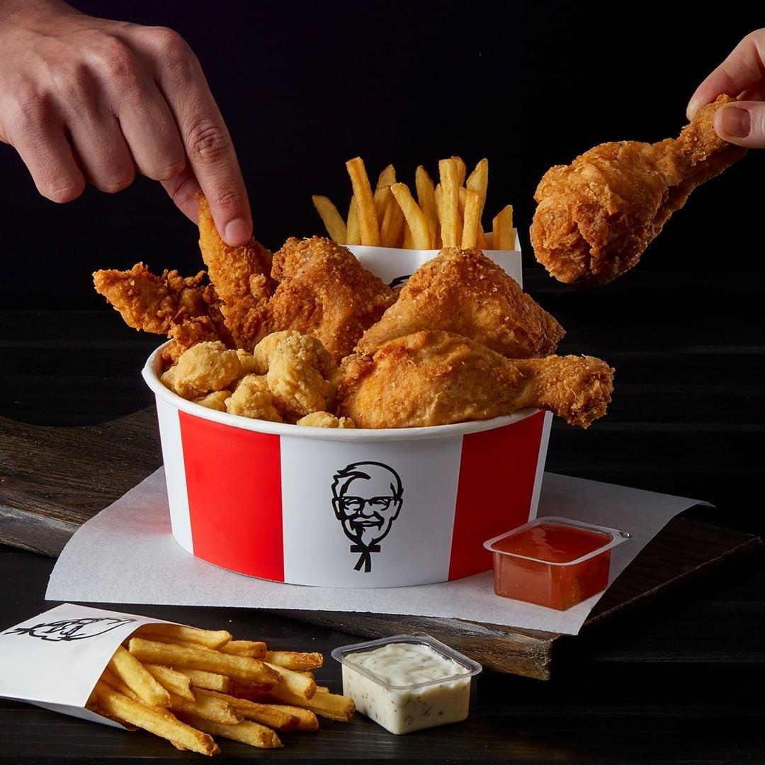 KFC menu in Regina, Saskatchewan, Canada