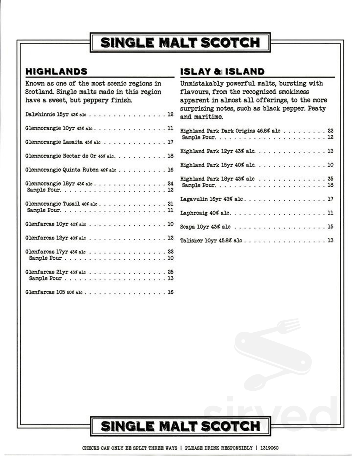 St. James Gate menu in Belmont, California, USA