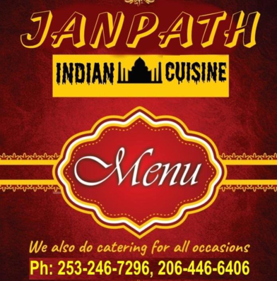 Menu for Janpath Indian Cuisine in Kent, WA | Sirved