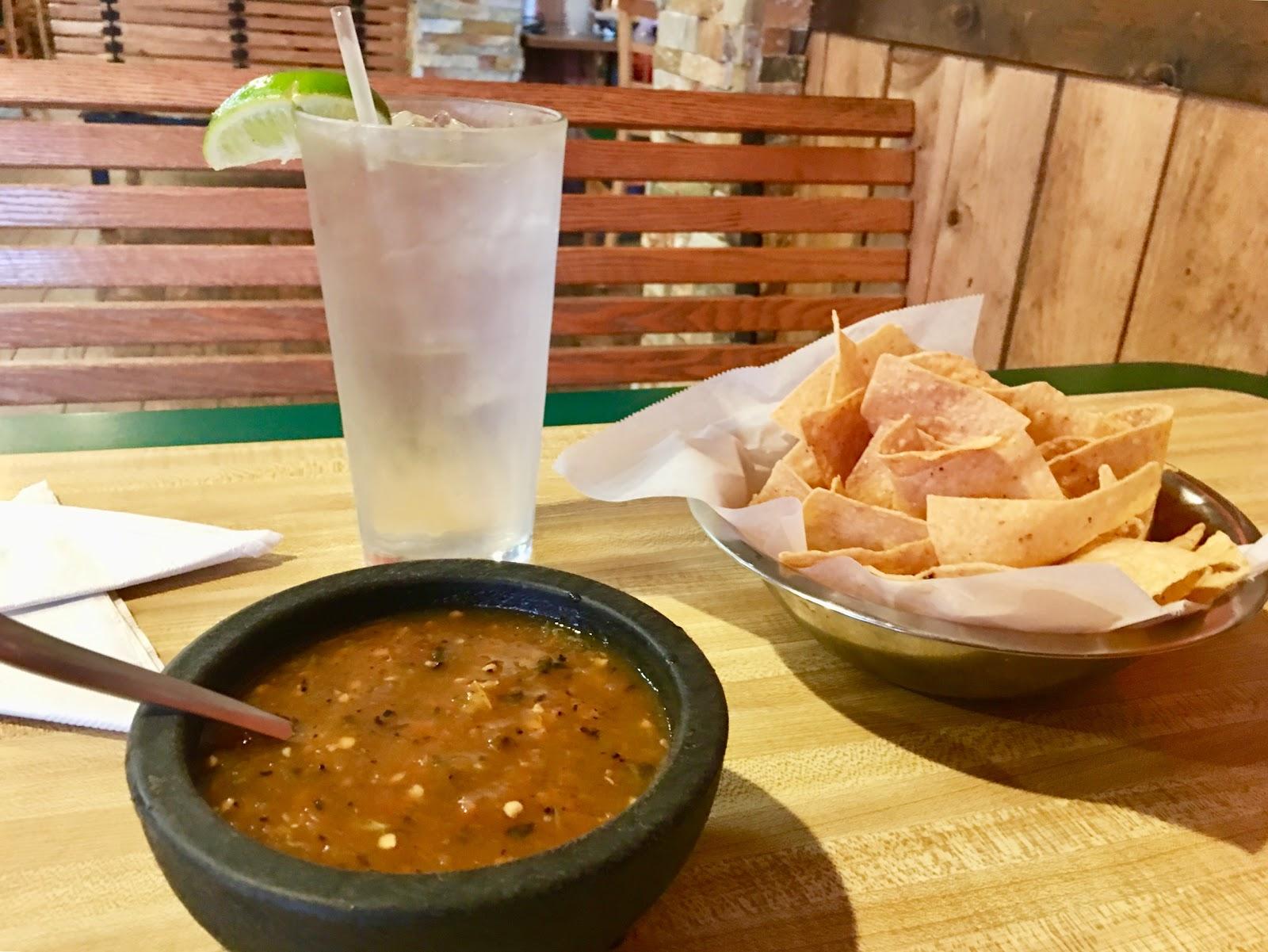 Indios menu in Houston, Texas, USA