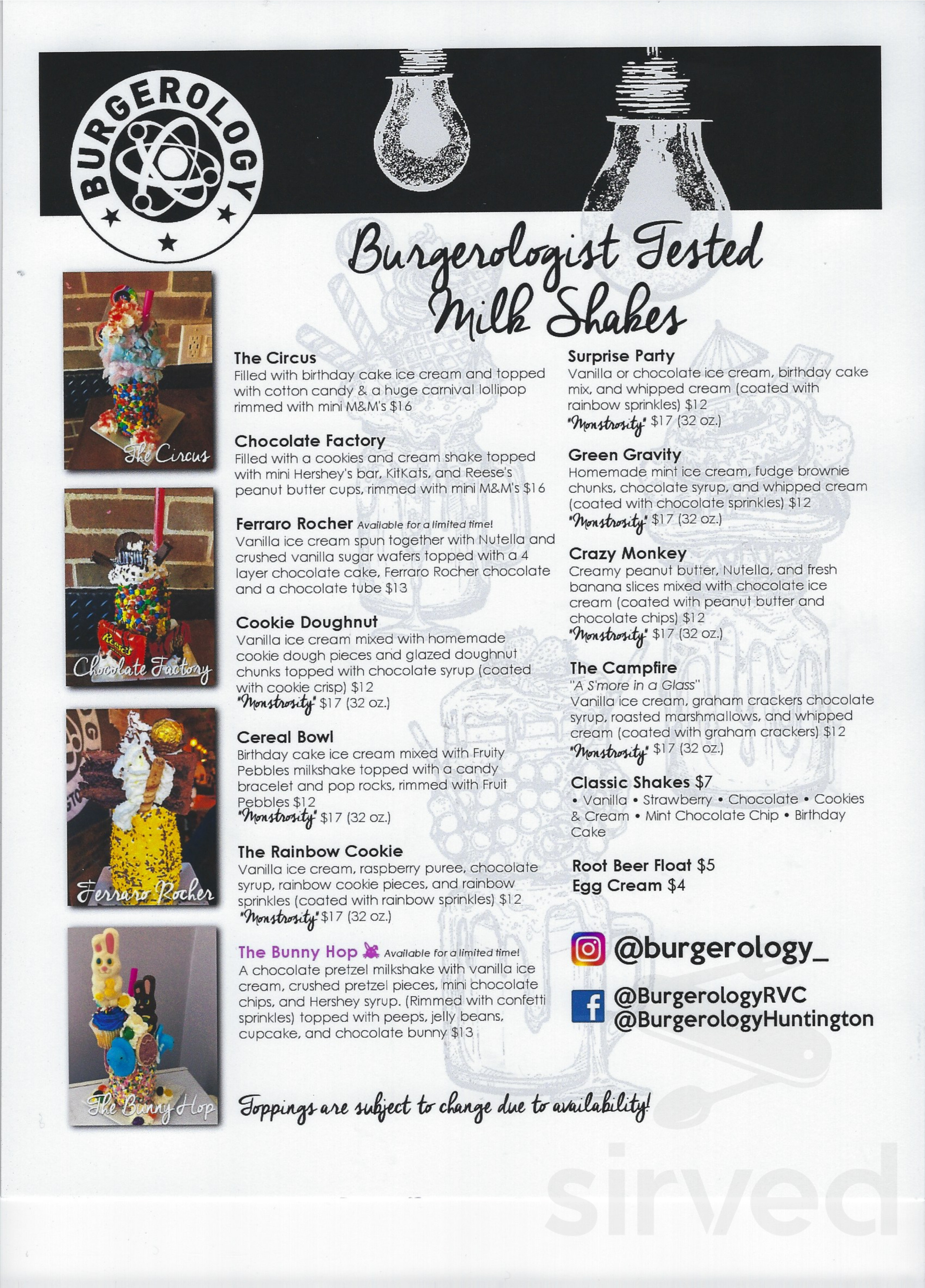 Burgerology Stony Brook menus in Stony Brook, New York, United States