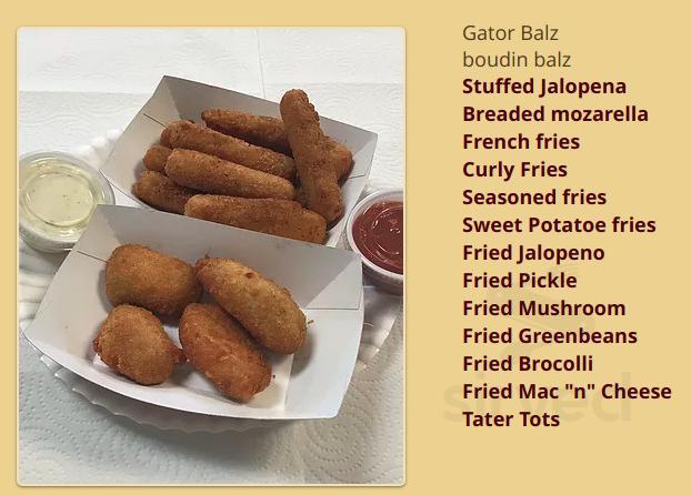 Riverside Patty menu in Baton Rouge, Louisiana, USA