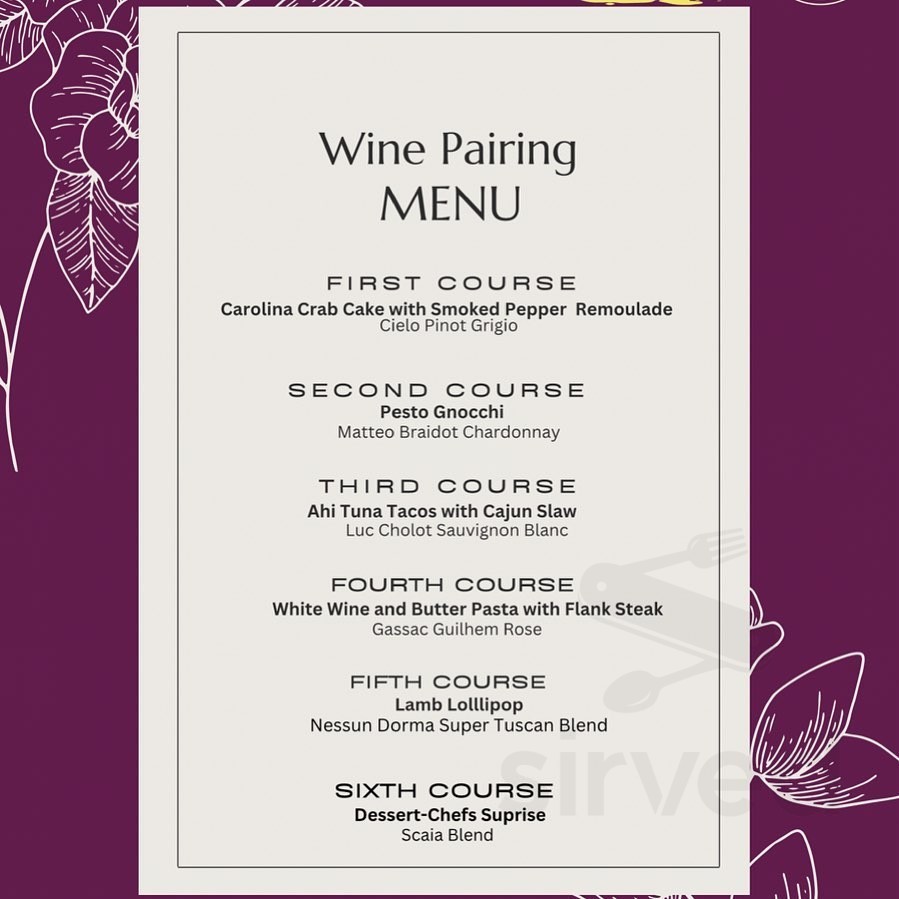 Cartwright Food Hall menu in Greer, South Carolina, USA