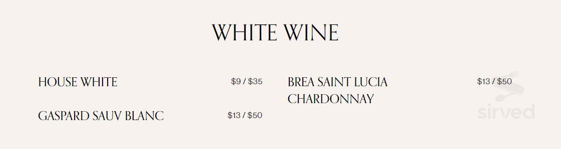 Elephant Room menu in Austin, Texas, USA