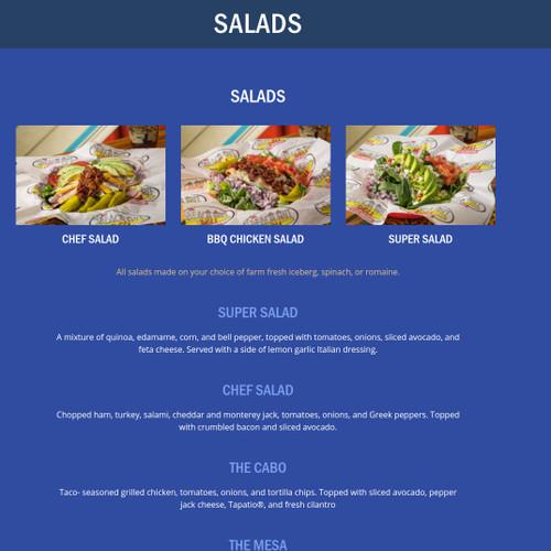 Beach Hut Deli menu in El Dorado Hills, California, USA