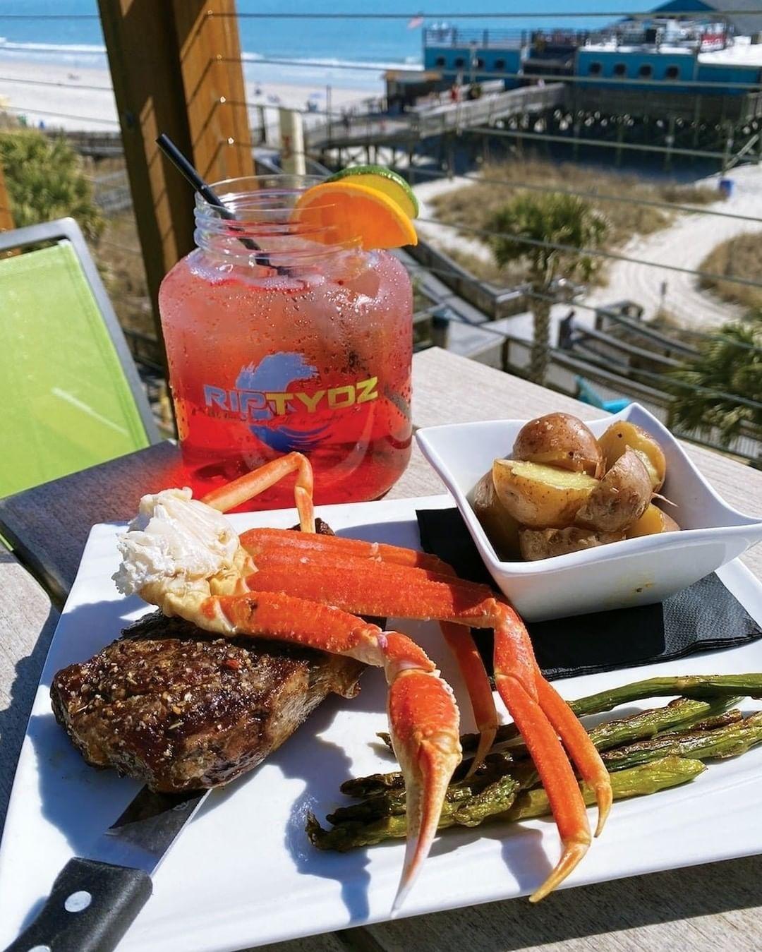 RipTydz Oceanfront Grille & Rooftop Bar menu in Myrtle Beach, South ...