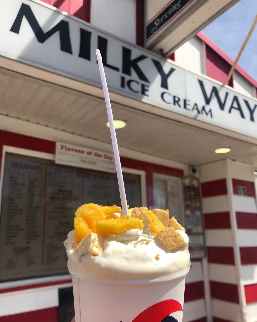 Milky Way menu in Regina, Saskatchewan, Canada