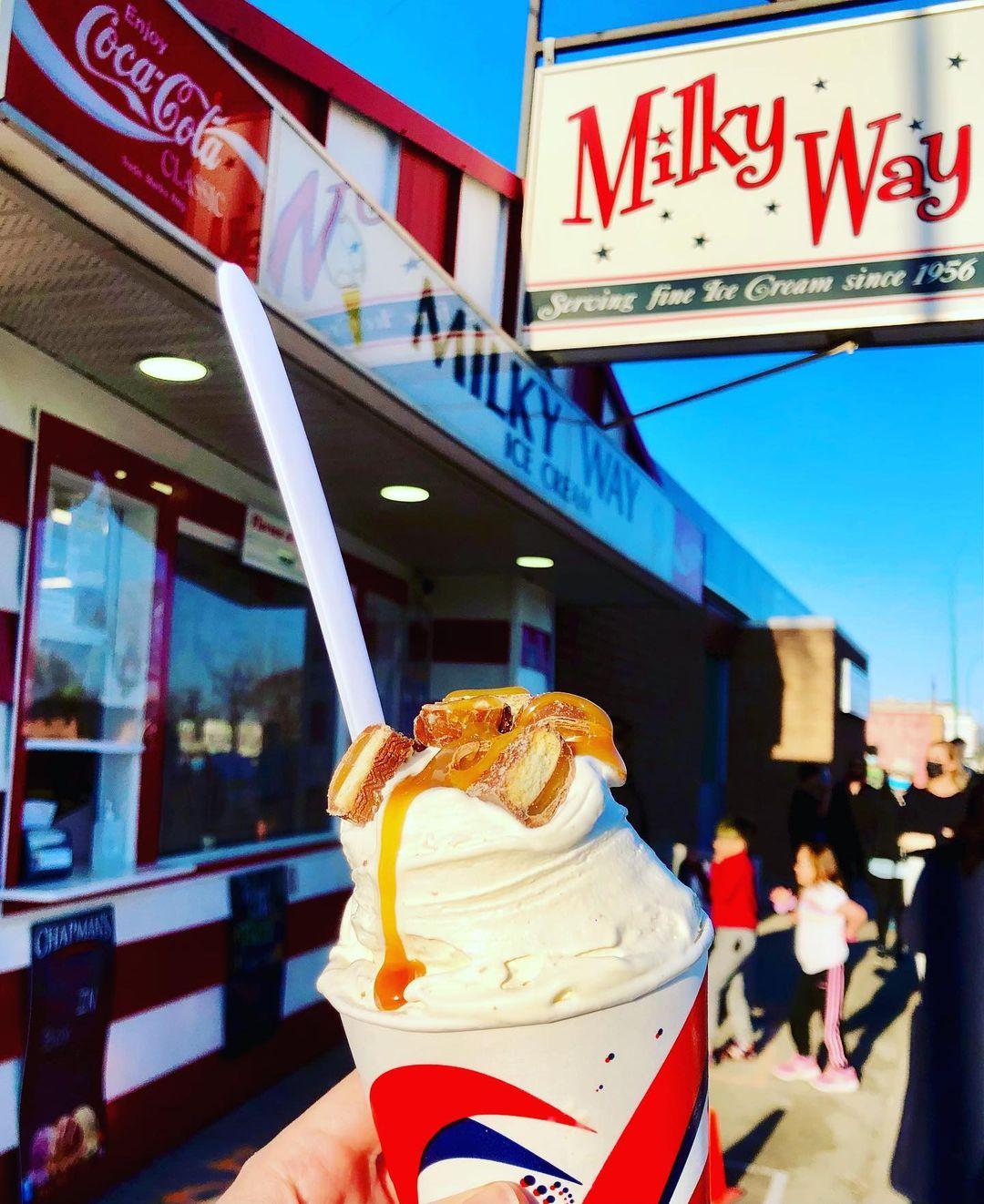 Milky Way menu in Regina, Saskatchewan, Canada