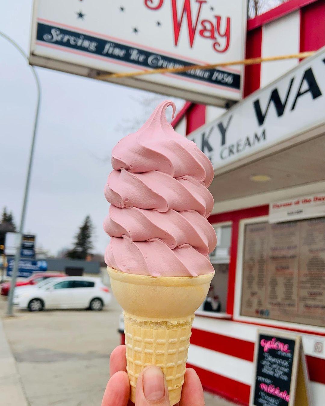 Milky Way menu in Regina, Saskatchewan, Canada