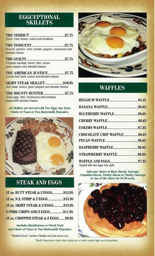 Verdict Restaurant menu in Wheaton, Illinois, USA