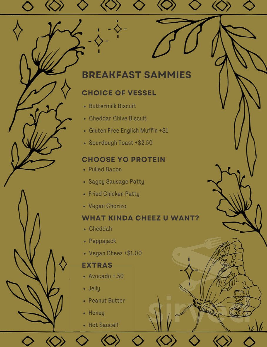 House of Vibes Coffee and Curio menu in Silverthorne, Colorado, USA