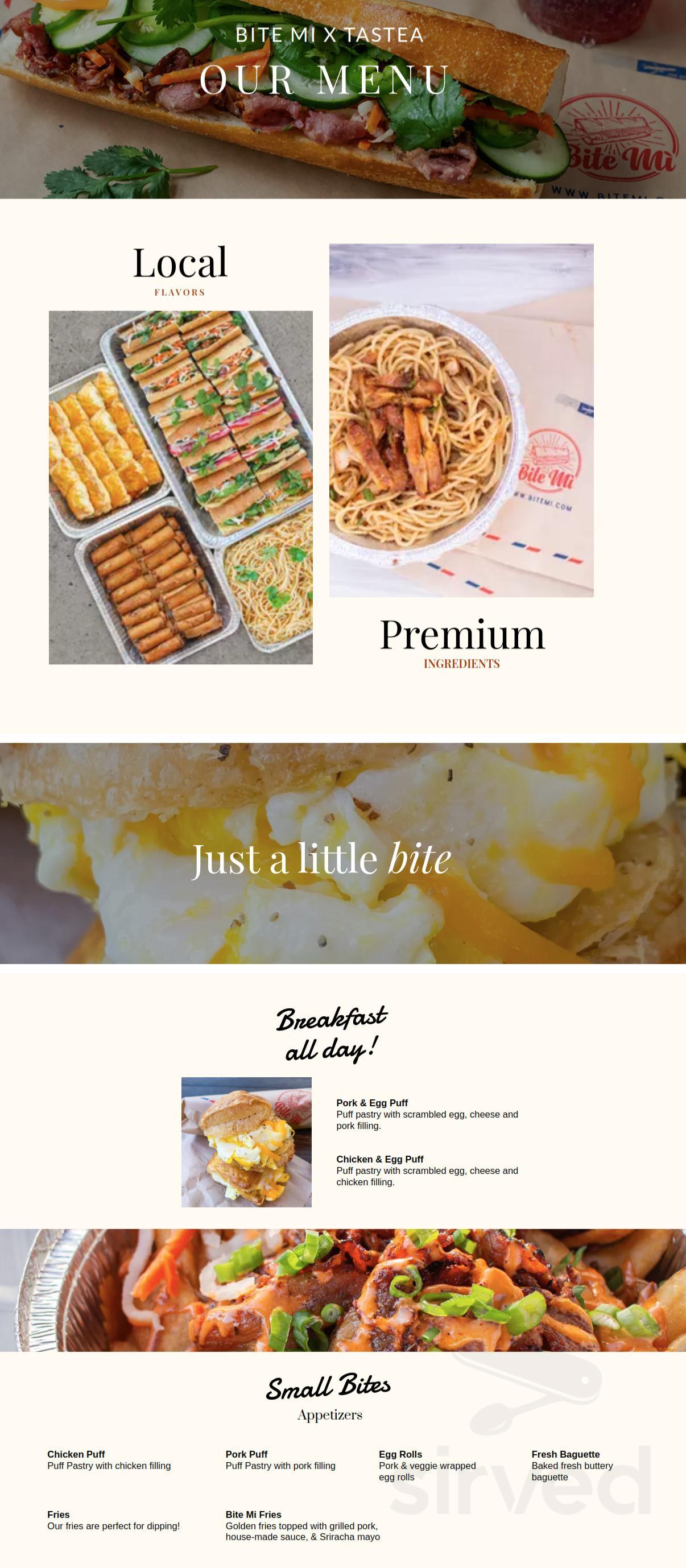 Bite Mi Asian Kitchen menu in Cypress, California, USA