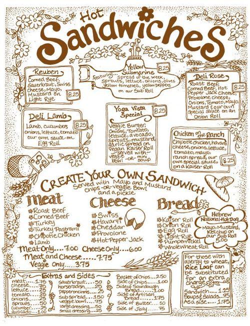 Yellow Deli menu in Chilliwack, British Columbia, Canada