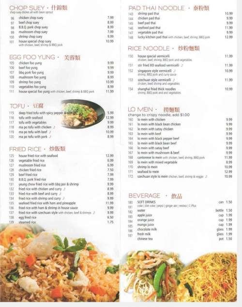 Lucky-Kitchen-buffet menu in St Thomas, Ontario, Canada