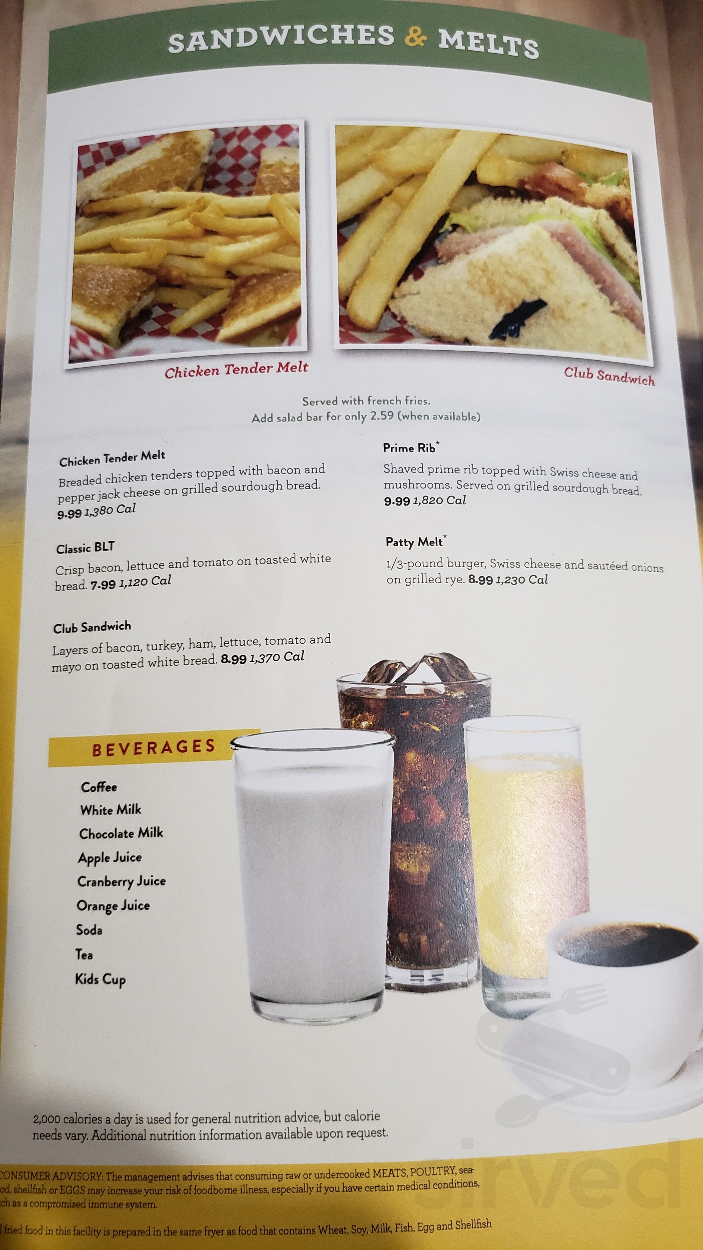 Hearty Platter menus in Bonduel, Wisconsin, United States