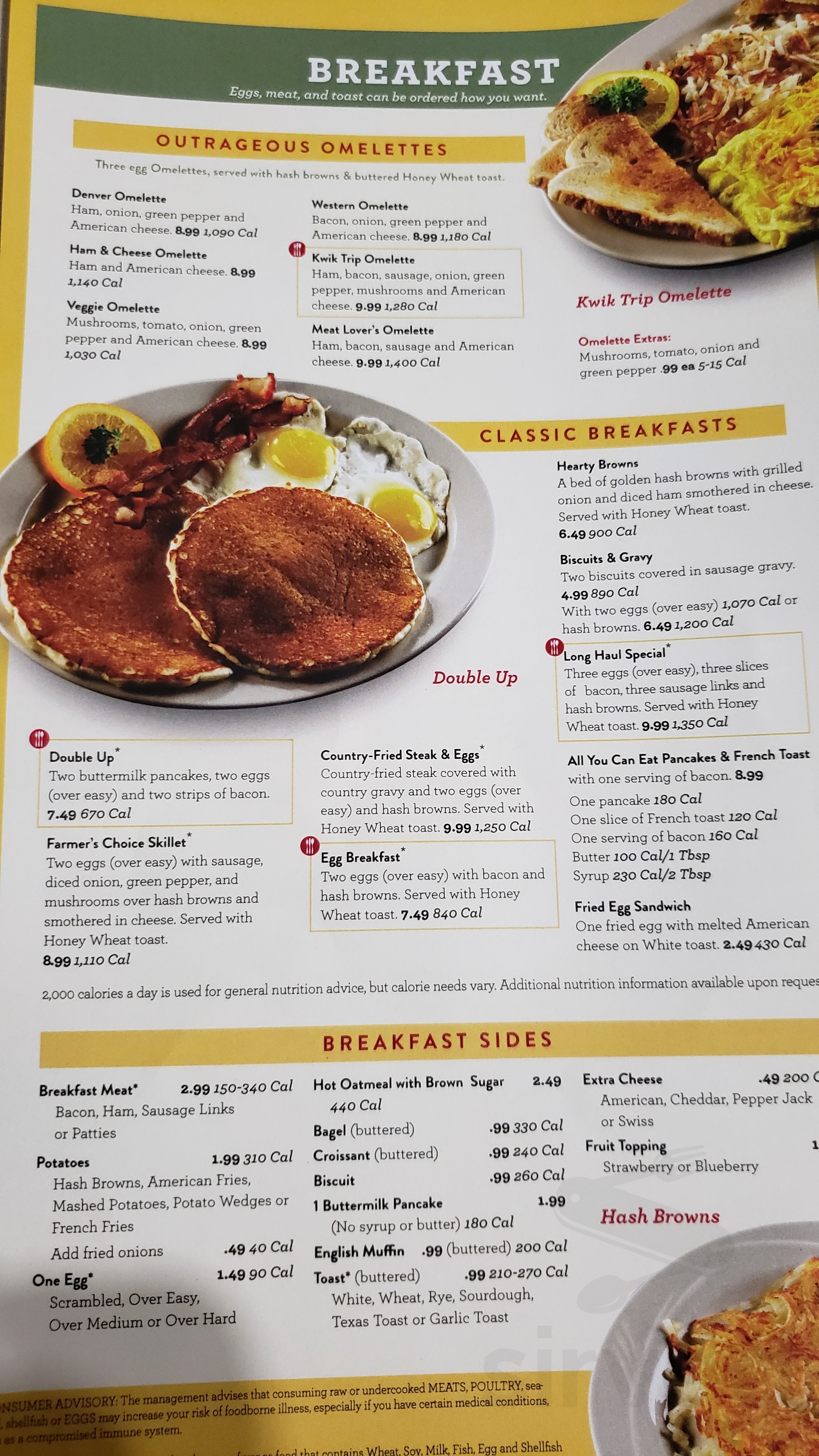 Hearty Platter menus in Bonduel, Wisconsin, United States