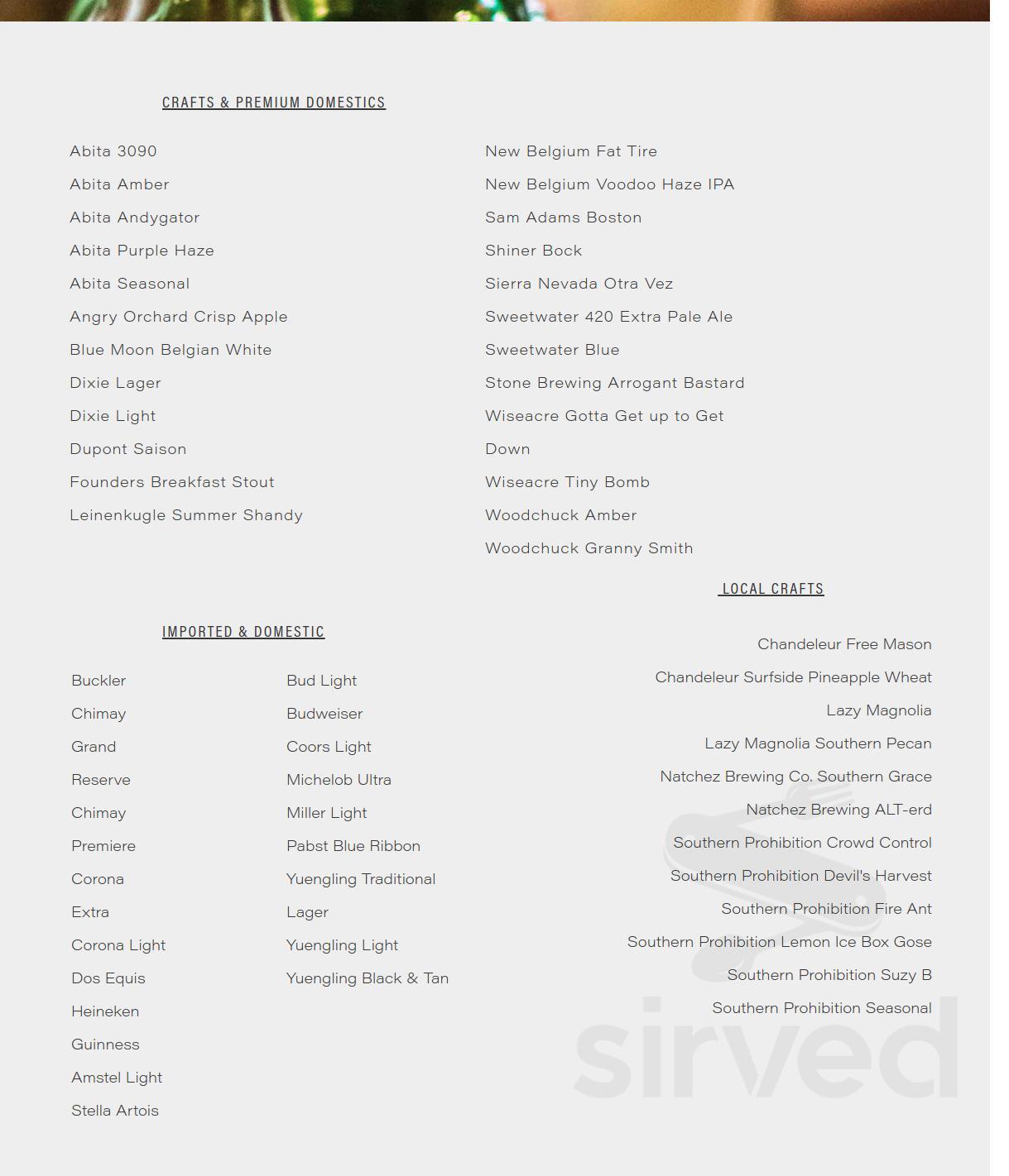 Patio 44 Gulfport menus in Gulfport, Mississippi, United States