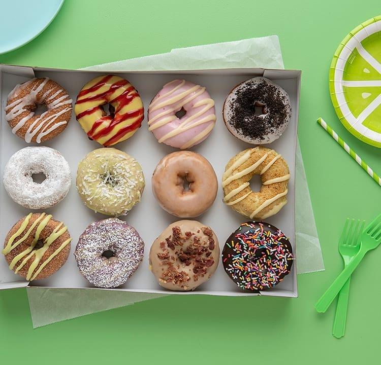 Duck Donuts menu in Williamsburg, Virginia, USA