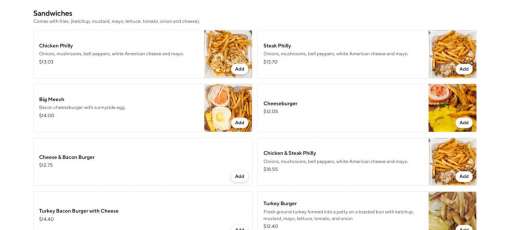 Menu for Baby D’s Chicken Shack in Euclid, OH | Sirved