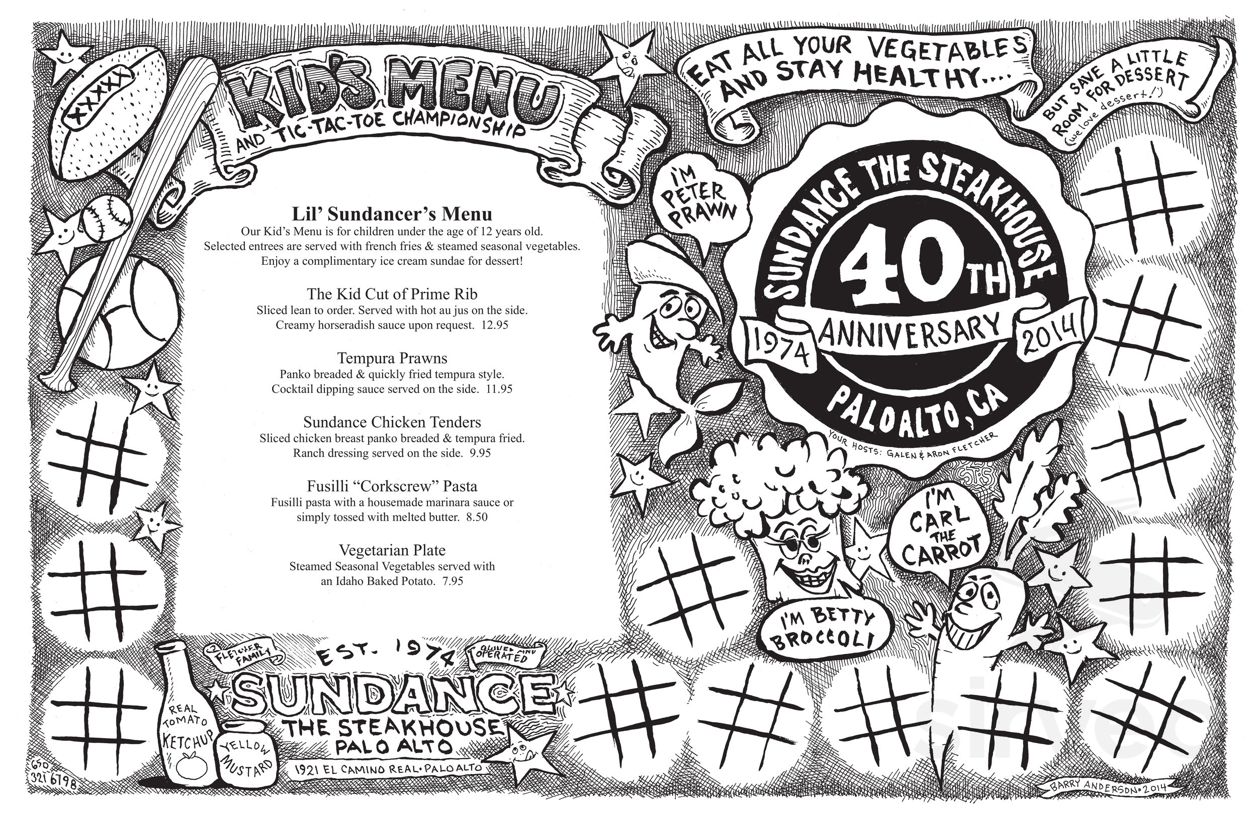 Sundance The Steakhouse menus in Palo Alto, California, United States