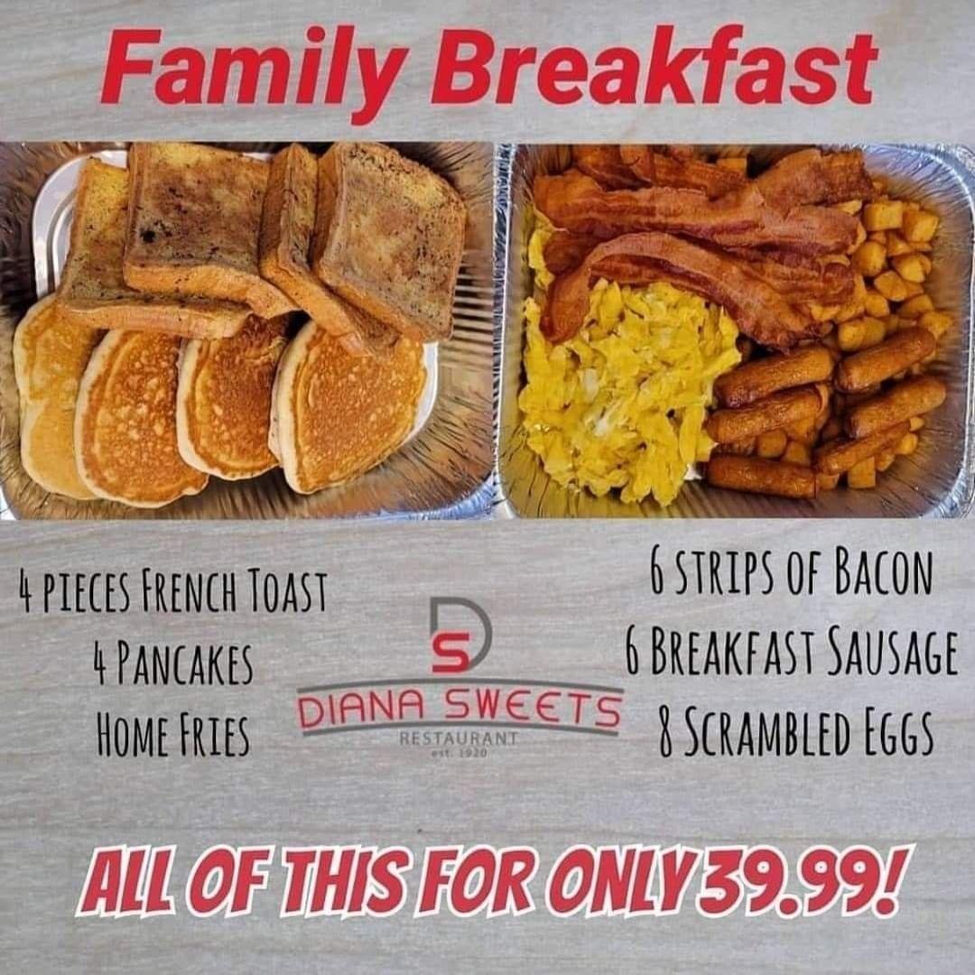 Diana Sweets Restaurant menu in Listowel, Ontario, Canada