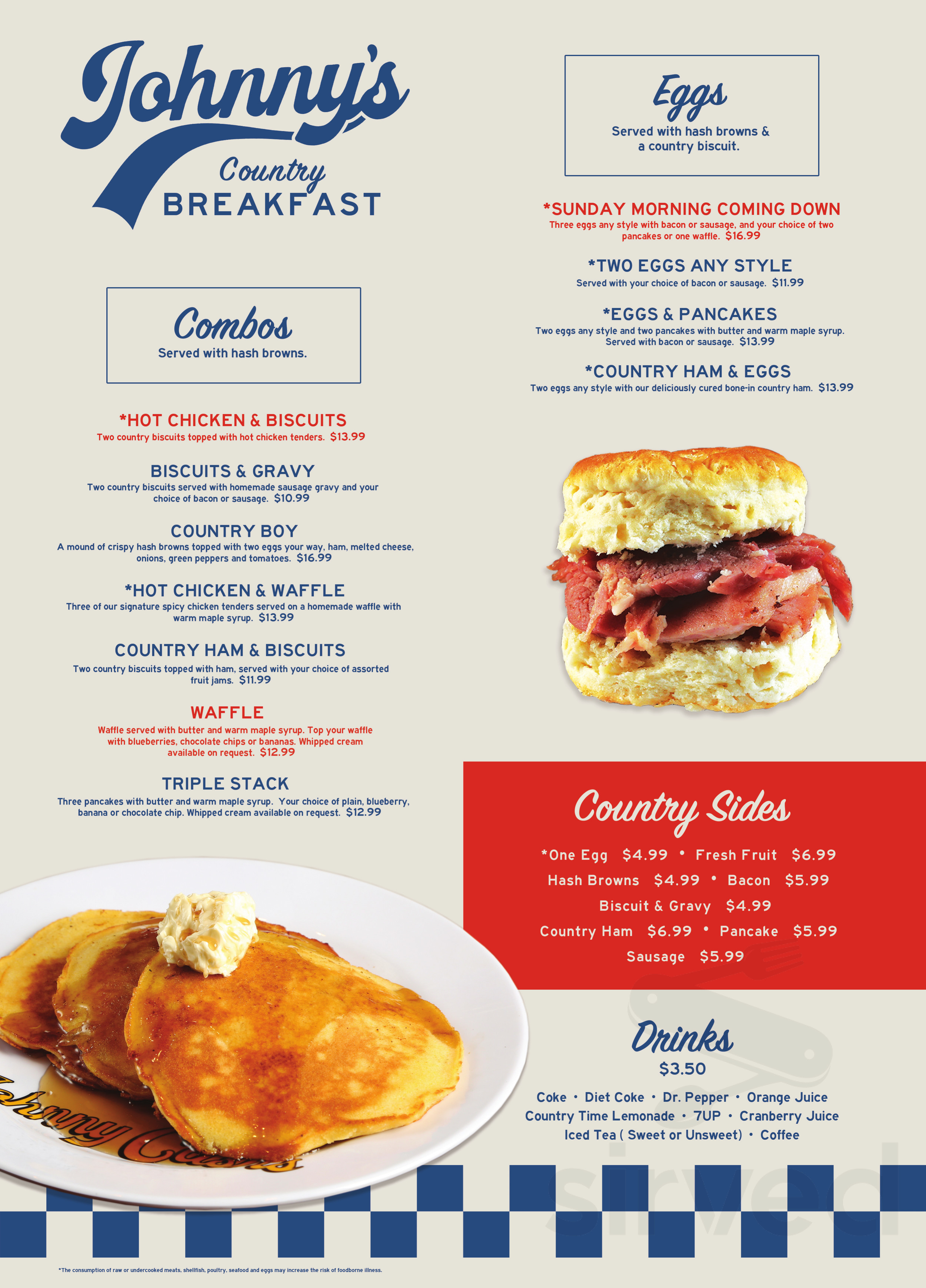 Menu for Johnny Cash’s Bar & BBQ in Nashville, TN | Sirved