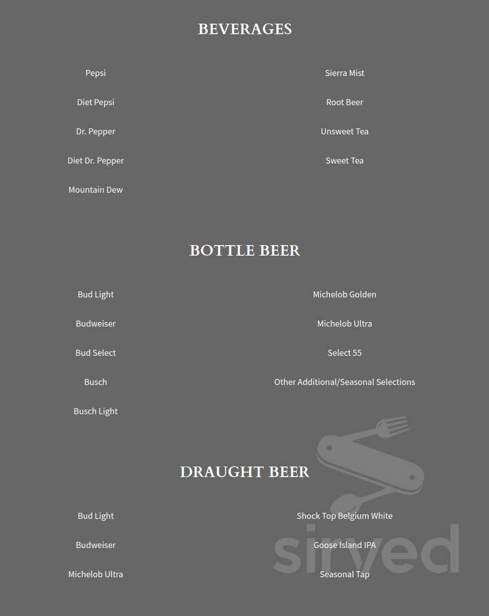 Peggs Restaurant On the Boulevard menu in High Ridge, Missouri, USA