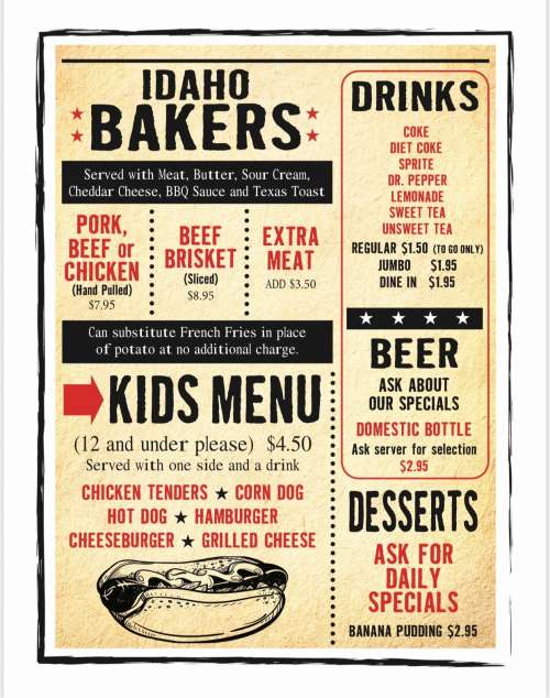 Nooga Q Smokehouse Grill menu in Chattanooga, Tennessee, USA