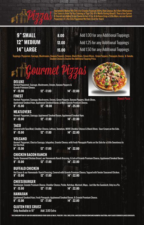 571 Grill & Draft House menu in New Carlisle, Ohio, USA
