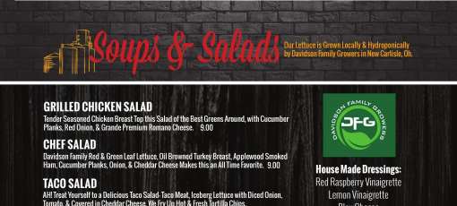 Menu for 571 Grill & Draft House in New Carlisle, OH | Sirved