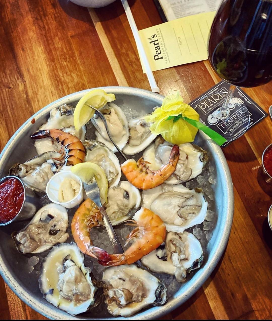 Pearl's Oyster Bar menu in Oklahoma City, Oklahoma, USA