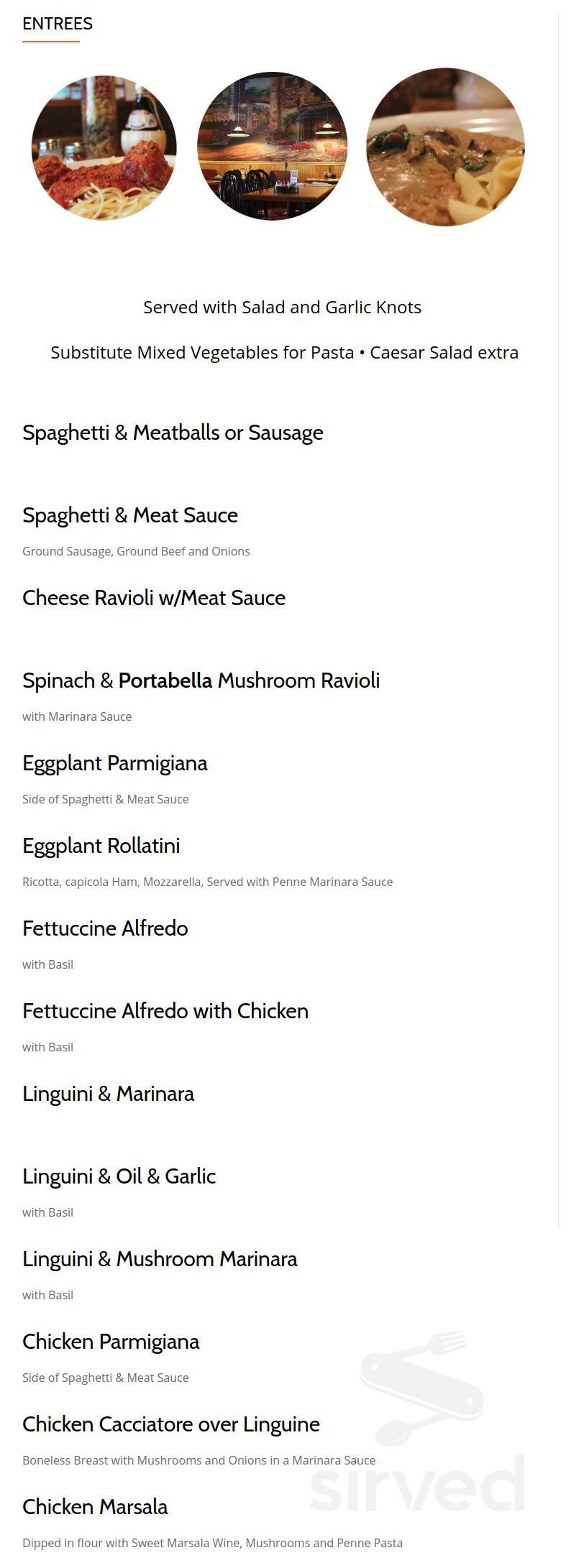 Vic's Pizza Italian Restaurant menu in Sebastian, Florida, USA