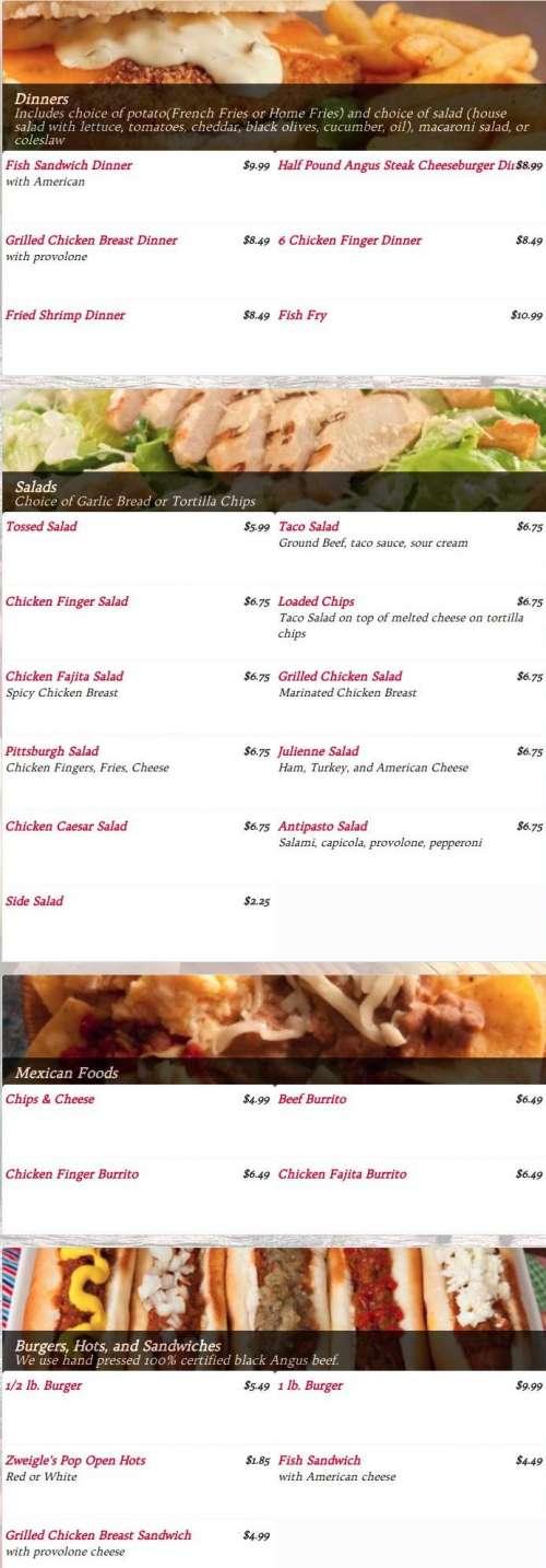 Ralph & Rosie Delicatessen menu in Bergen, New York, USA