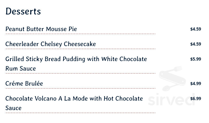 Champs Sports Grill menu in Altoona, Pennsylvania, USA