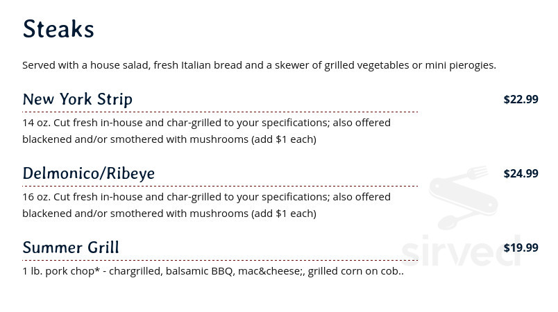 Champs Sports Grill menus in Altoona, Pennsylvania, United States