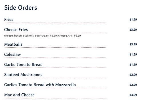 Champs Sports Grill menu in Altoona, Pennsylvania, USA