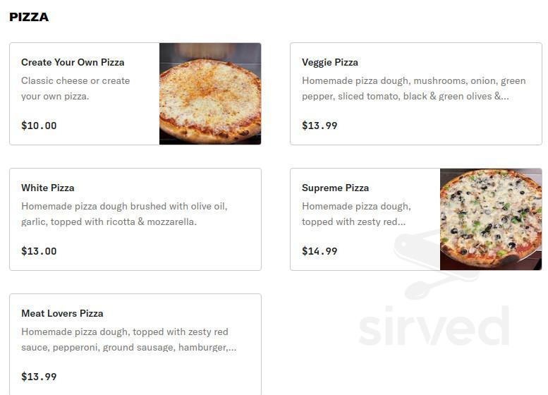 Menu - Uvalde TX's Luigi's Italian Restaurant | Sirved