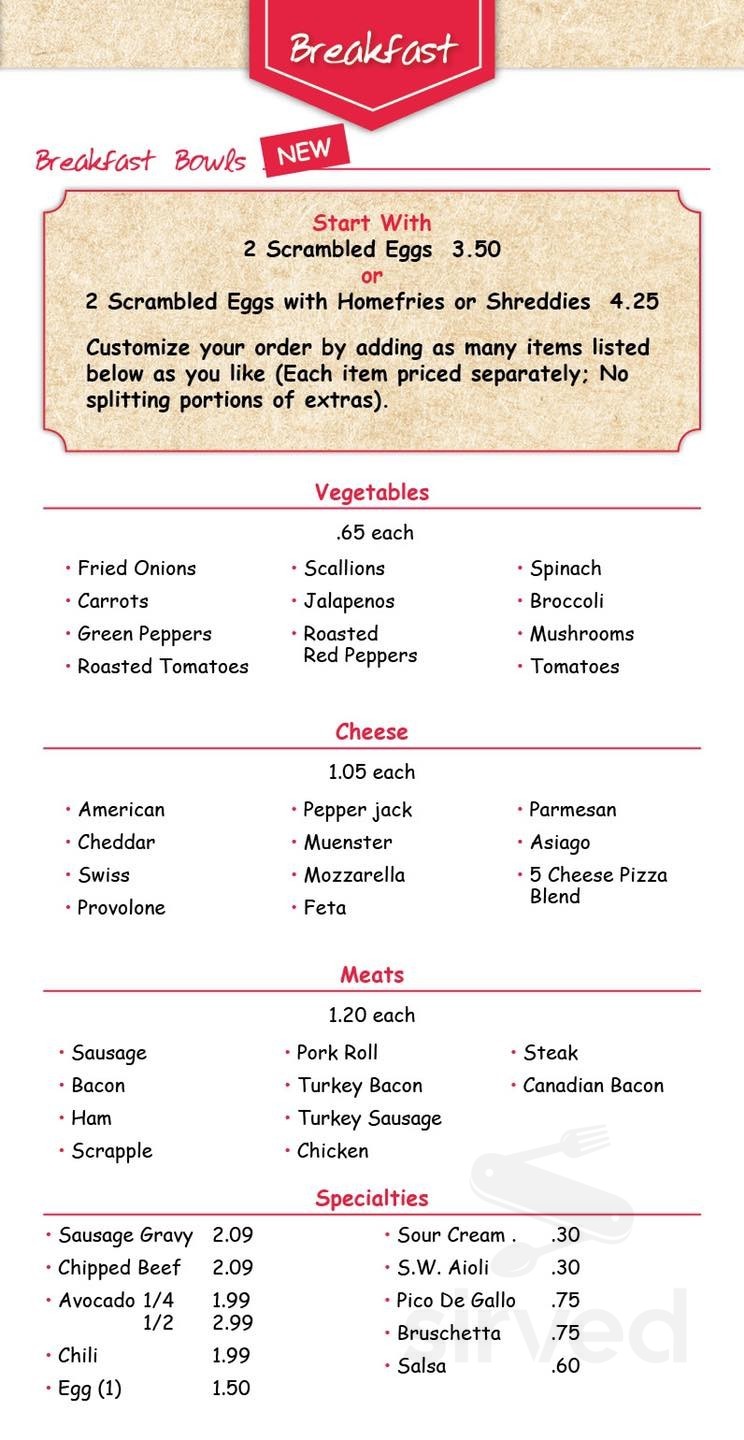 Bagel Works of Bel Air menu in Bel Air, Maryland, USA