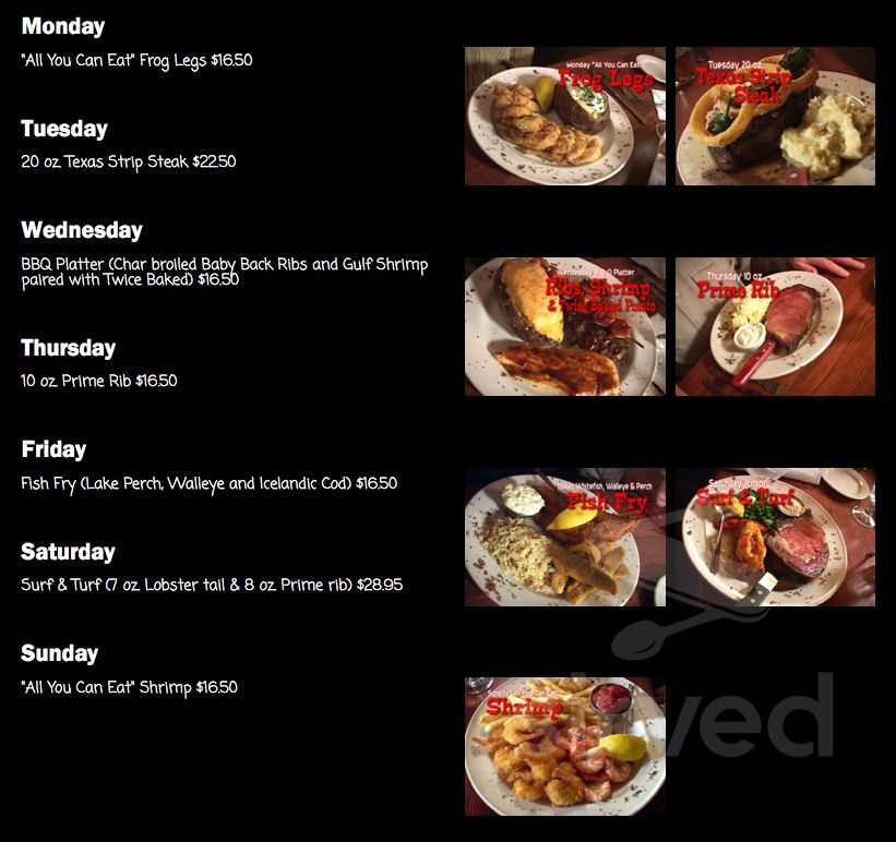 Menu for Fenton Hotel Tavern & Grille in Fenton, MI | Sirved