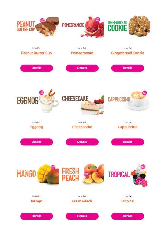 FroGurt Frozen Yogurt menu in Glenview, Illinois, USA