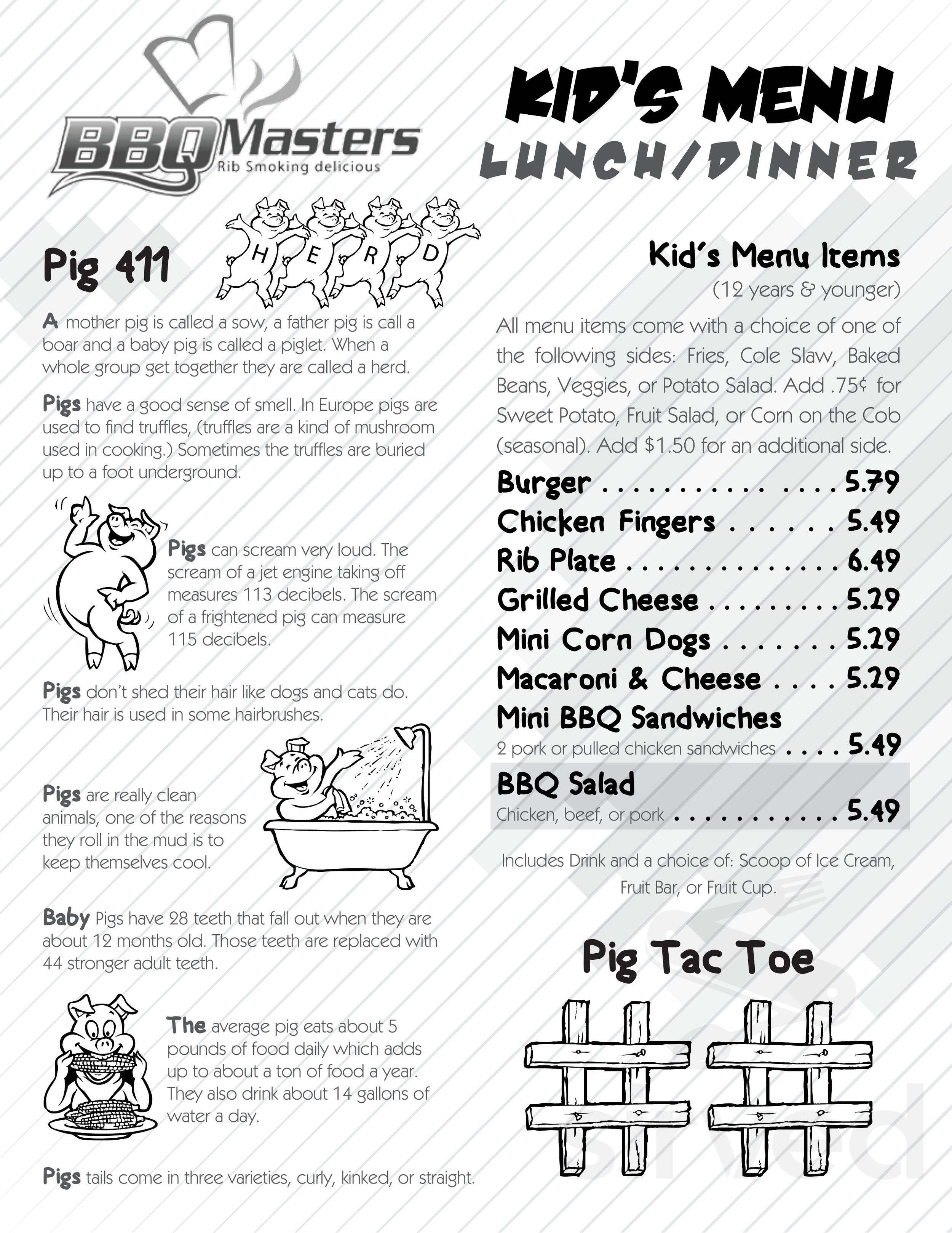 BBQ MASTERS menu in Stockbridge, Georgia, USA