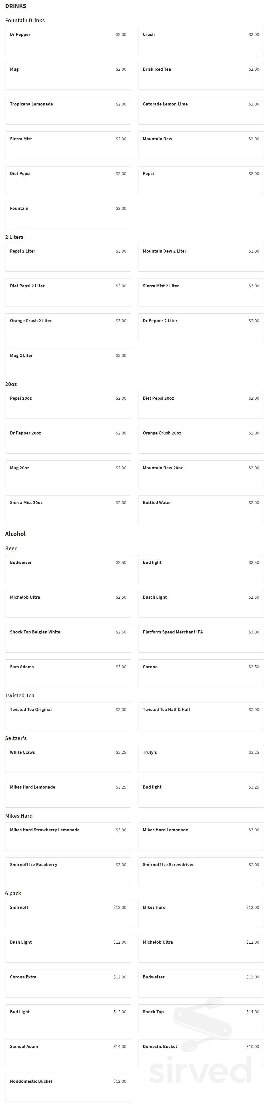 Jac & Do's Pizza menu in Kenton, Ohio, USA