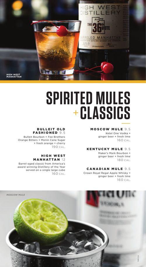 Topgolf menu in Fort Myers, Florida, USA