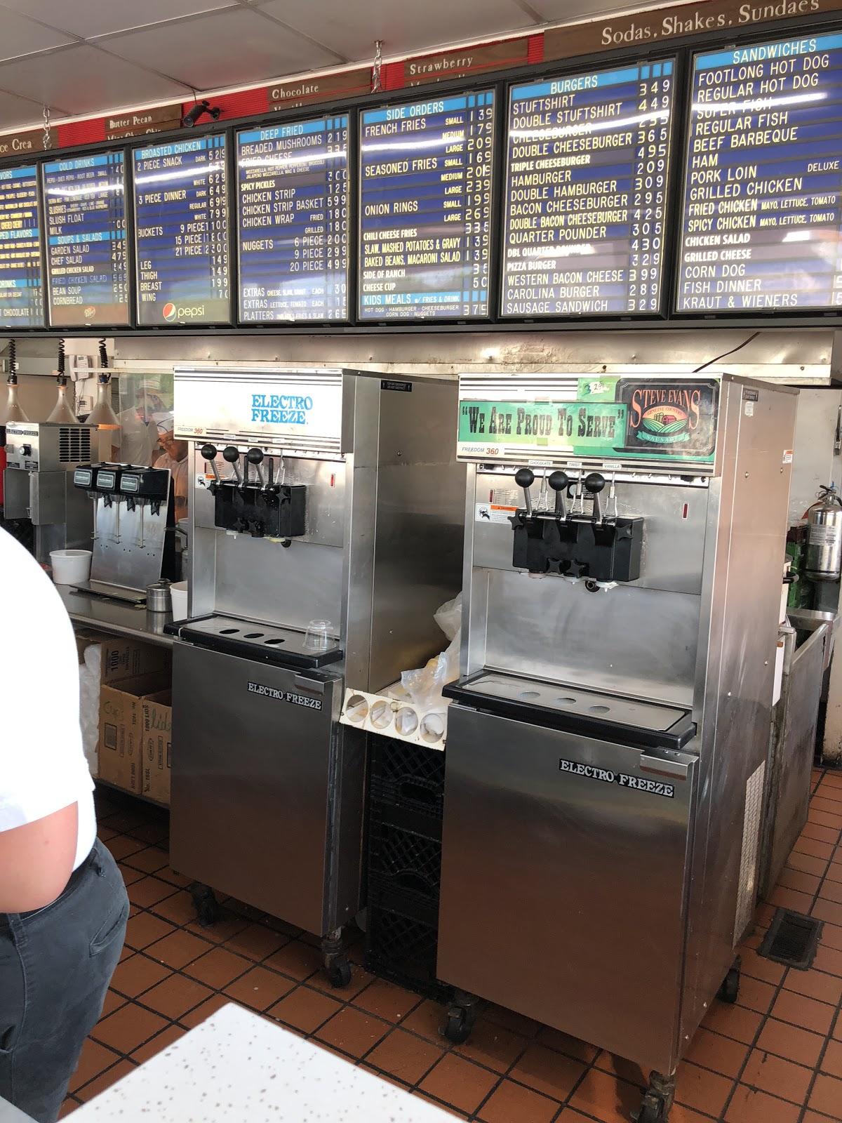 Shake Shoppe menu in Gallipolis, Ohio, USA